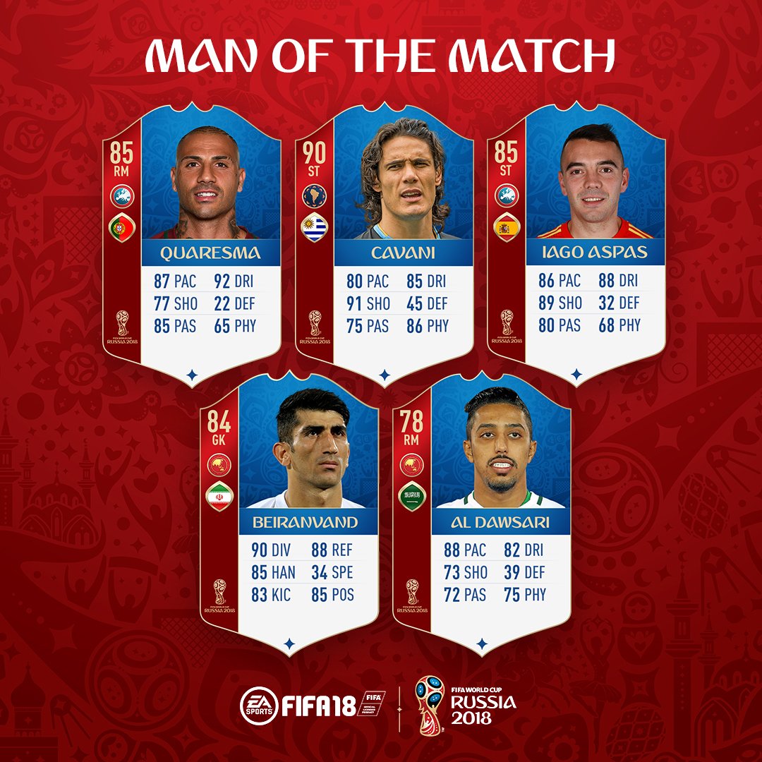 FUT 18: Announced five new Man Of The Match – World Cup ...