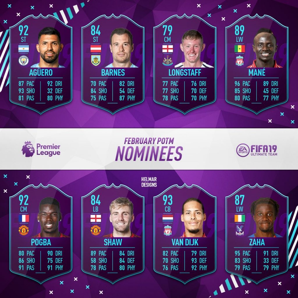 FIFA 19: Nomination of the February POTM of the Premier League ...