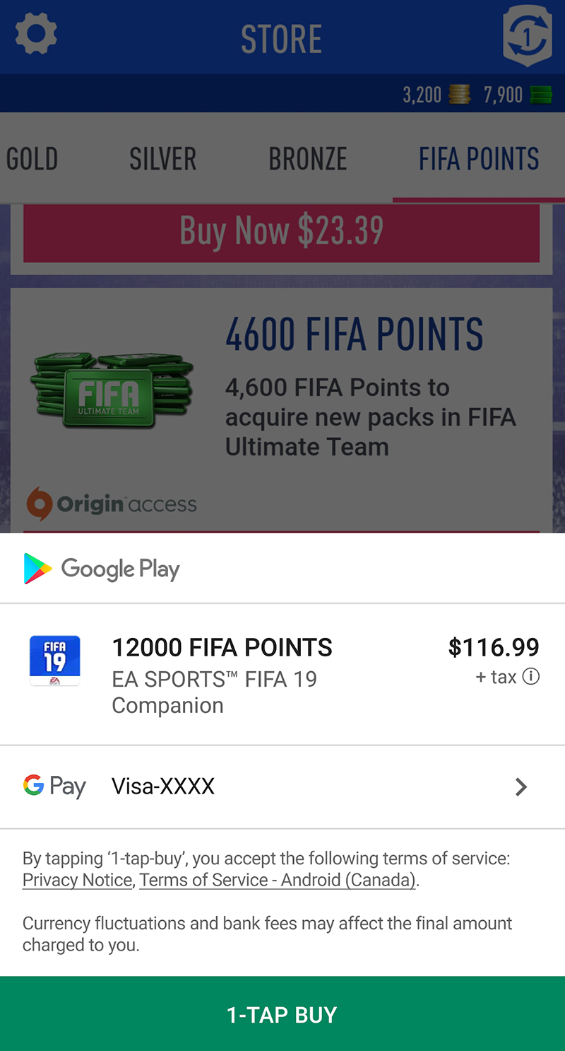 FIFA 19: Buy FIFA Points for PC in the Companion App for Android ...