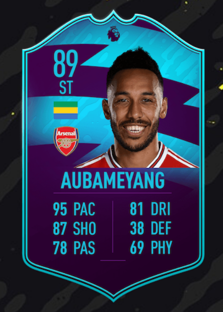 FIFA 20: Pierre-Emerick Aubameyang POTM September Winner of Premier ...