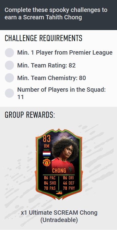 Fifa 20 Tahith Chong Ultimate Scream Sbc Announced Requirements
