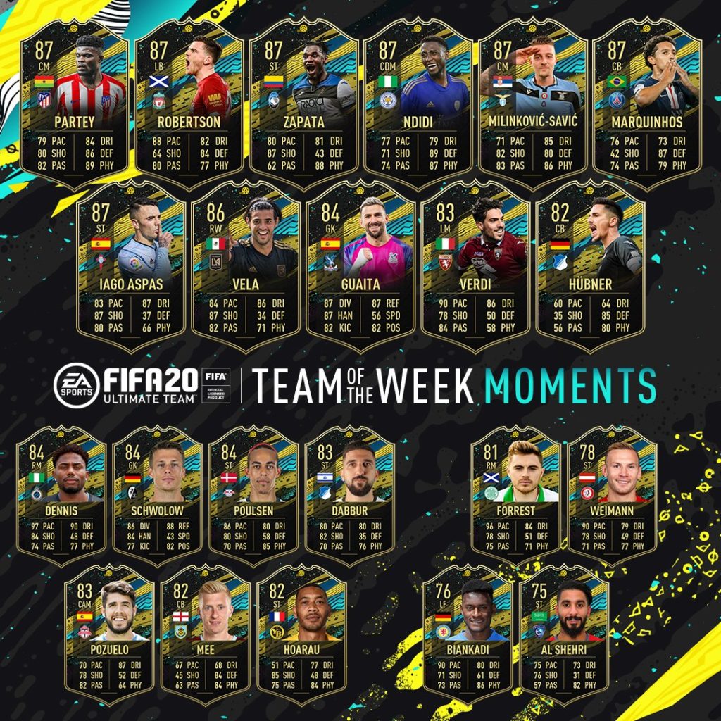 FIFA 20: TOTW Moments 3 announced - Robertson Ndidi Partey ...