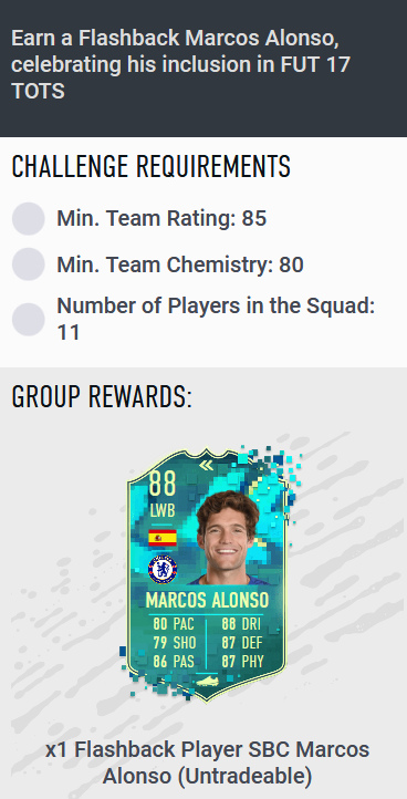 FIFA 20: Marcos Alonso – Flashback SBC Premium announced - Requirements ...