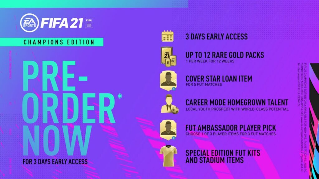 FIFA 21: Pre Order Bonus Revealed - FifaUltimateTeam.it - UK