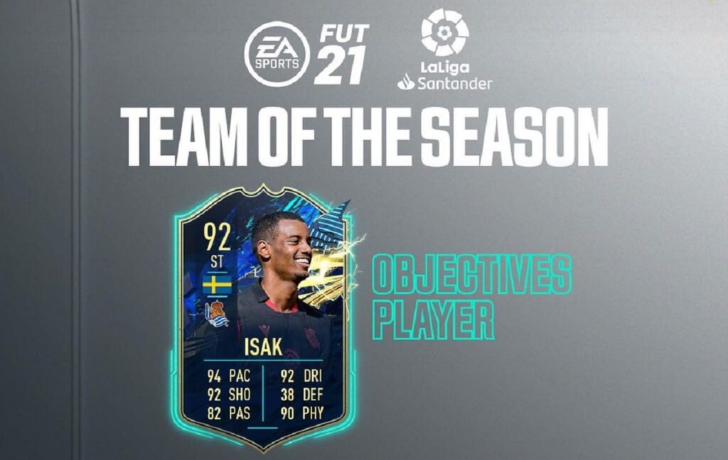 FIFA 21: Alexander Isak TOTS card in Objectives – How to Complete ...