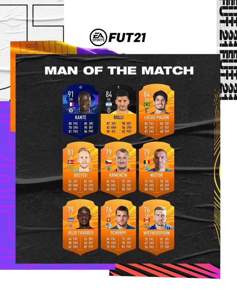FIFA 21: MOTM UCL & UEL – June 5 Man of The Match | FifaUltimateTeam.it ...