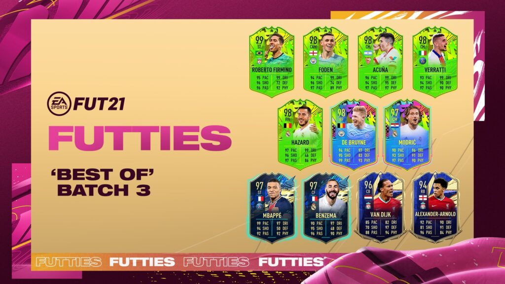 FIFA 21: FUTTIES Best of Batch 3 Full List – PTG Summer Stars TOTS TOTY ...