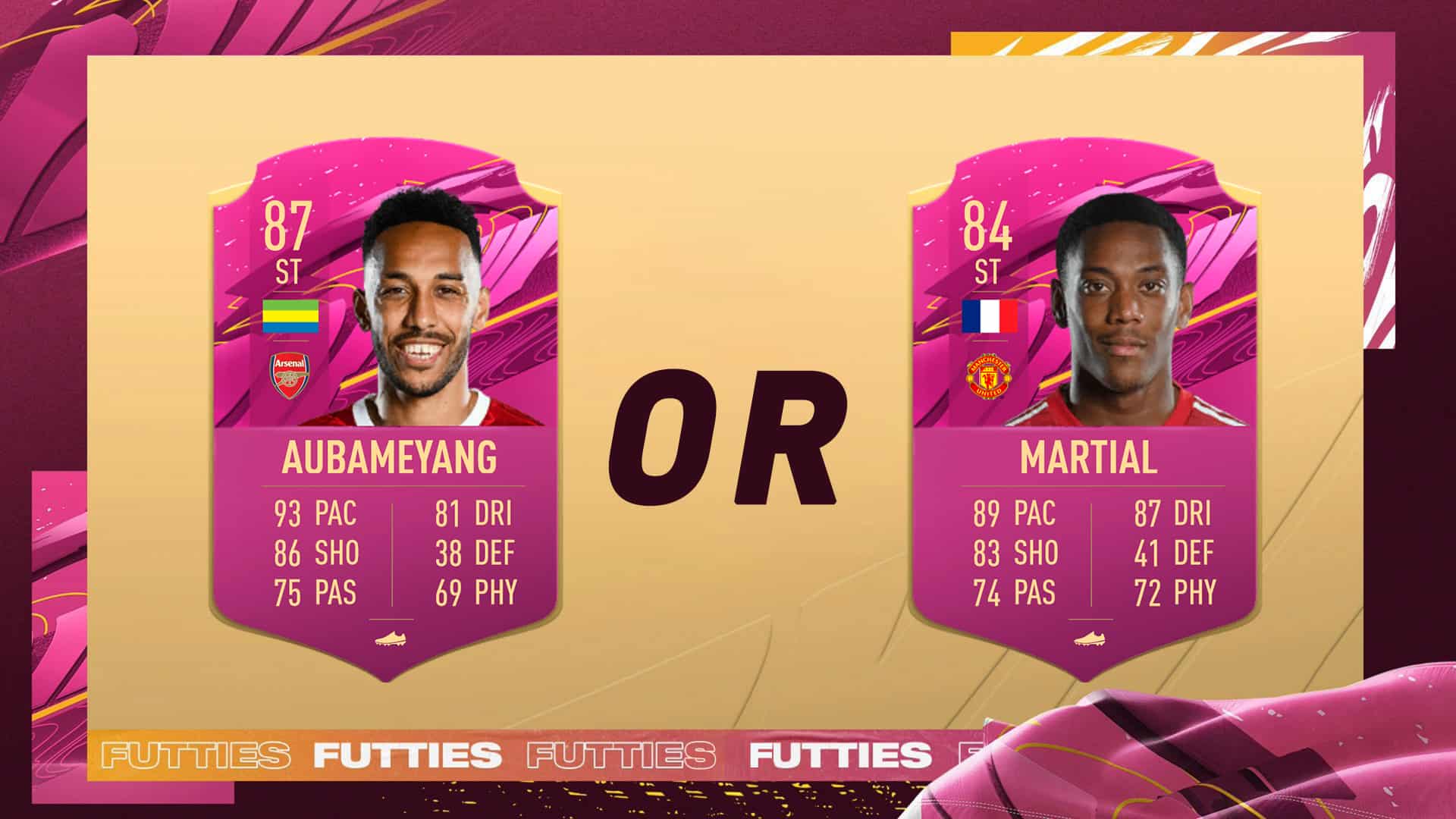 Fifa 21 Futties Aubameyang Vs Martial 5 Weak Foot And 5 Skill Moves