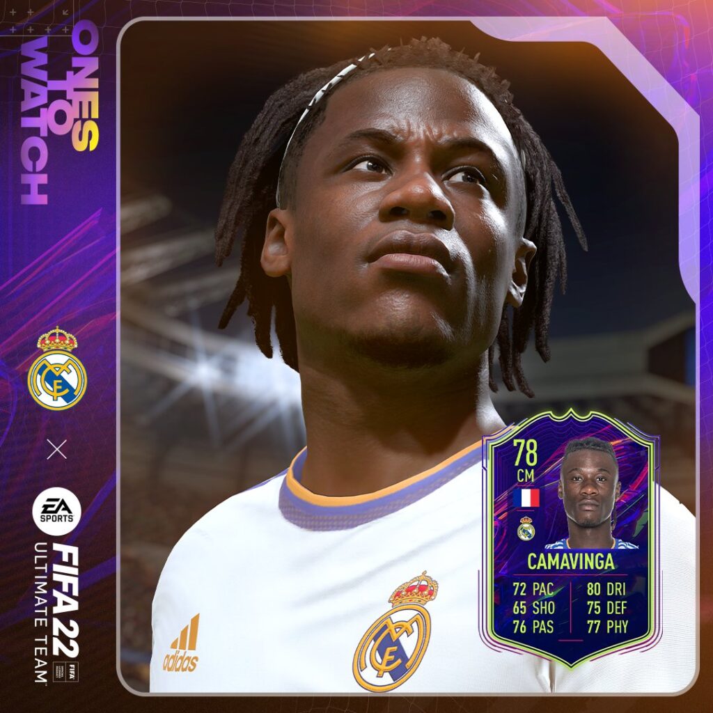 FIFA 22: Eduardo Camavinga OTW - Ones To Watch card revealed ...