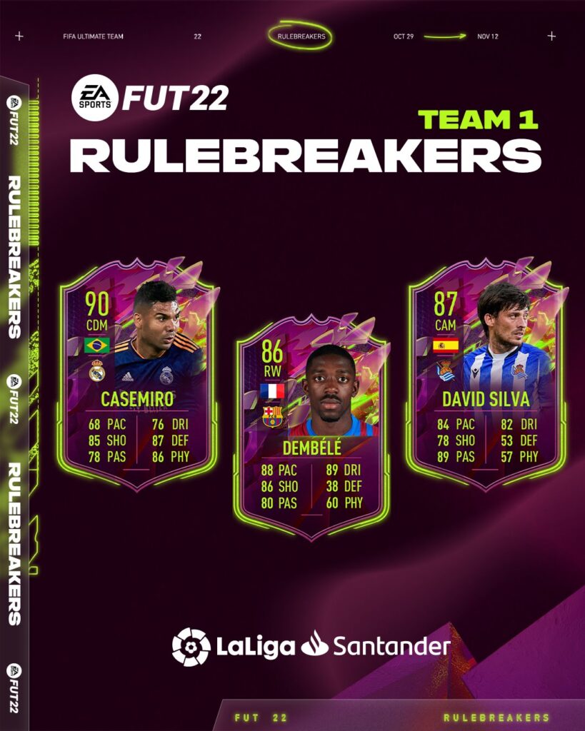 FIFA 22: Rulebreakers Team 1 Mini Release Reveal and Leak ...