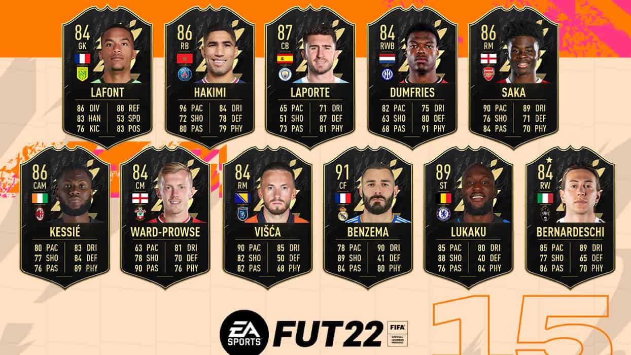 Fifa 22 Totw 15 Reveal And Leaks Team Of The Week Leaked