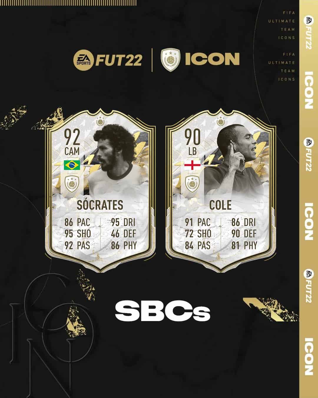 FIFA 22: Socrates and Cole Prime Moments Icon SBC available ...
