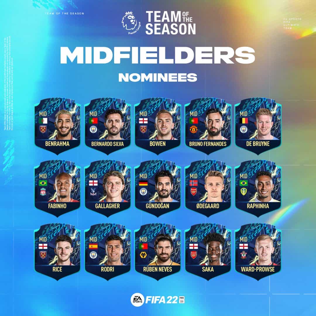 FIFA 22 How to vote the Premier League TOTS Full List of Nominees - Official Date Team Of the ...