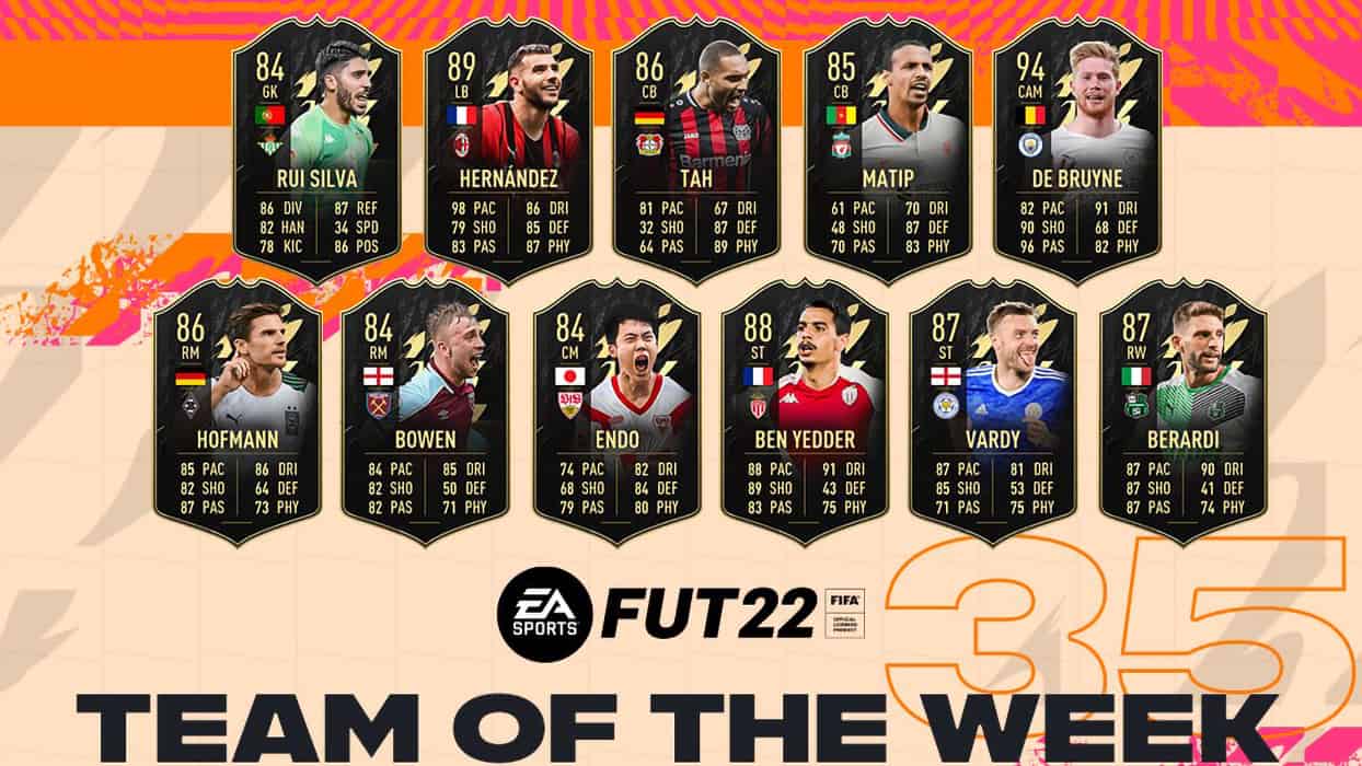 Fifa 22 Totw 35 Reveal And Leaks Team Of The Week Leaked