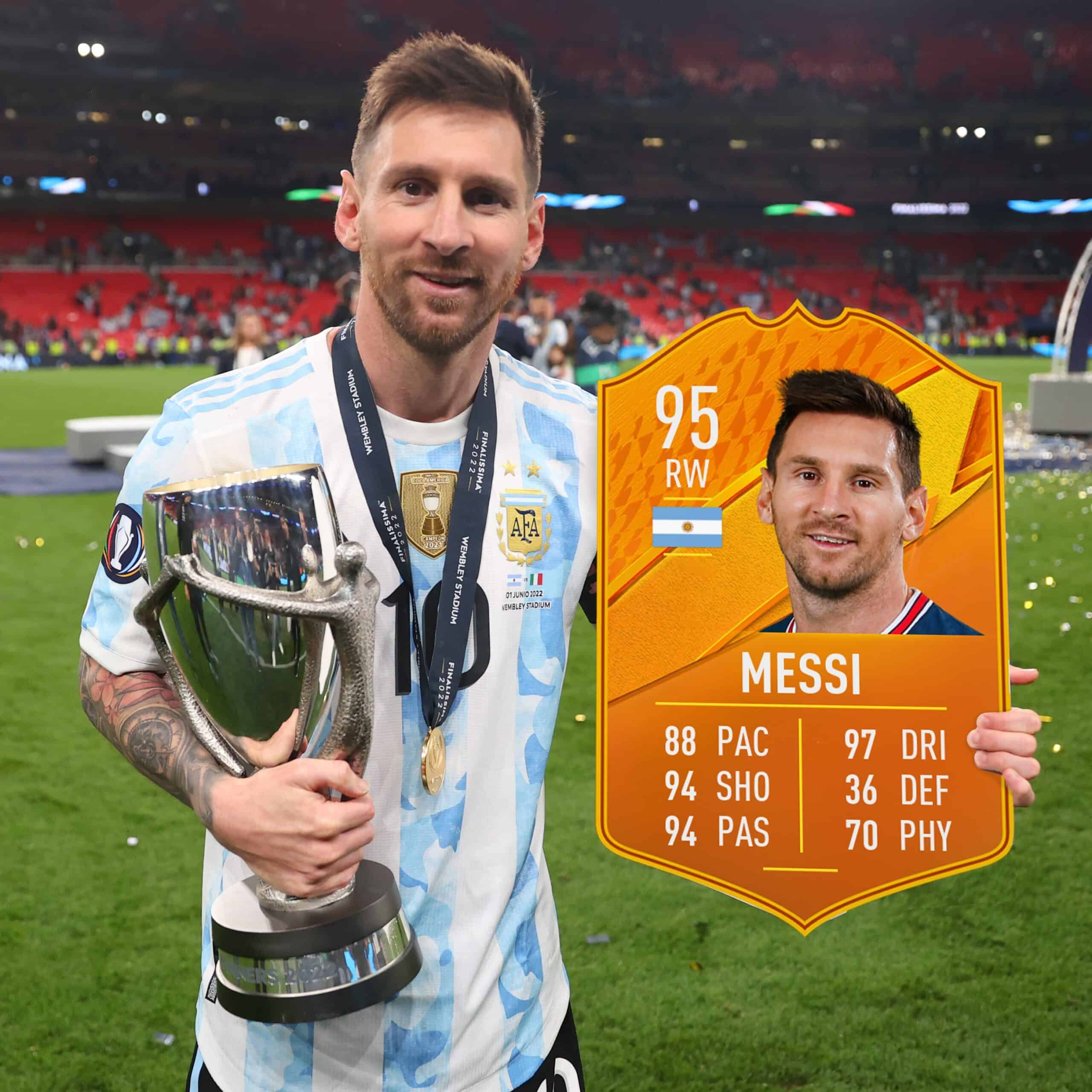 FIFA 22: Messi MOTM 95 OVR. Man Of The Match card of Finalissima ...
