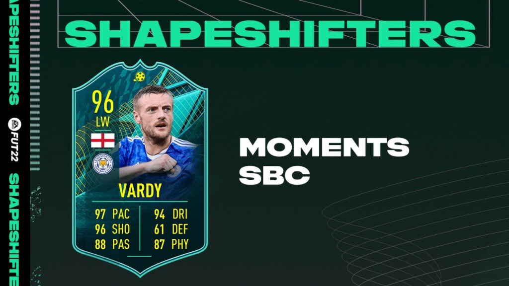 FIFA 22 SBC Jamie Vardy Shapeshifters Moments: Cheapest Solutions and ...