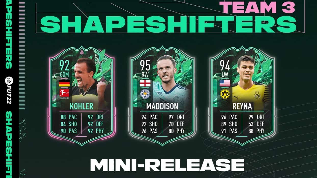 FIFA 22 Shapeshifters Heroes Team 3 Mini Release and Leaks with Kohler ...