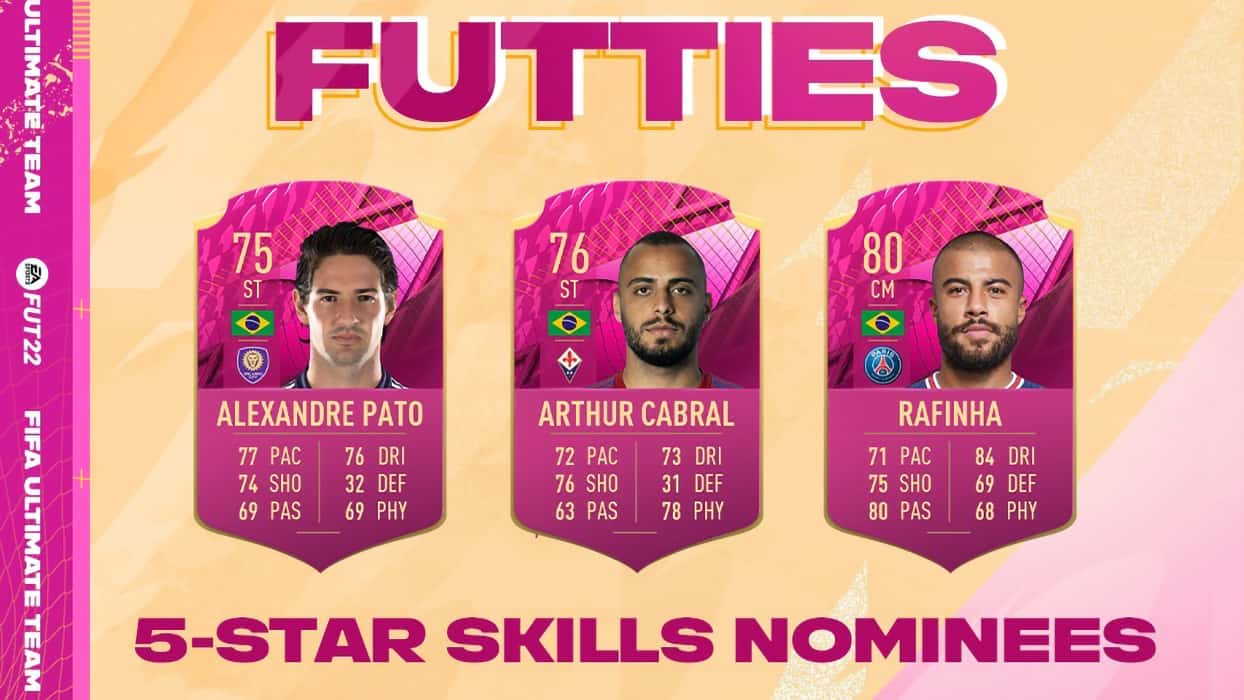 FIFA 22 FUTTIES Rafinha, Pato and Cabral 5-Star Skill Moves Nominees ...