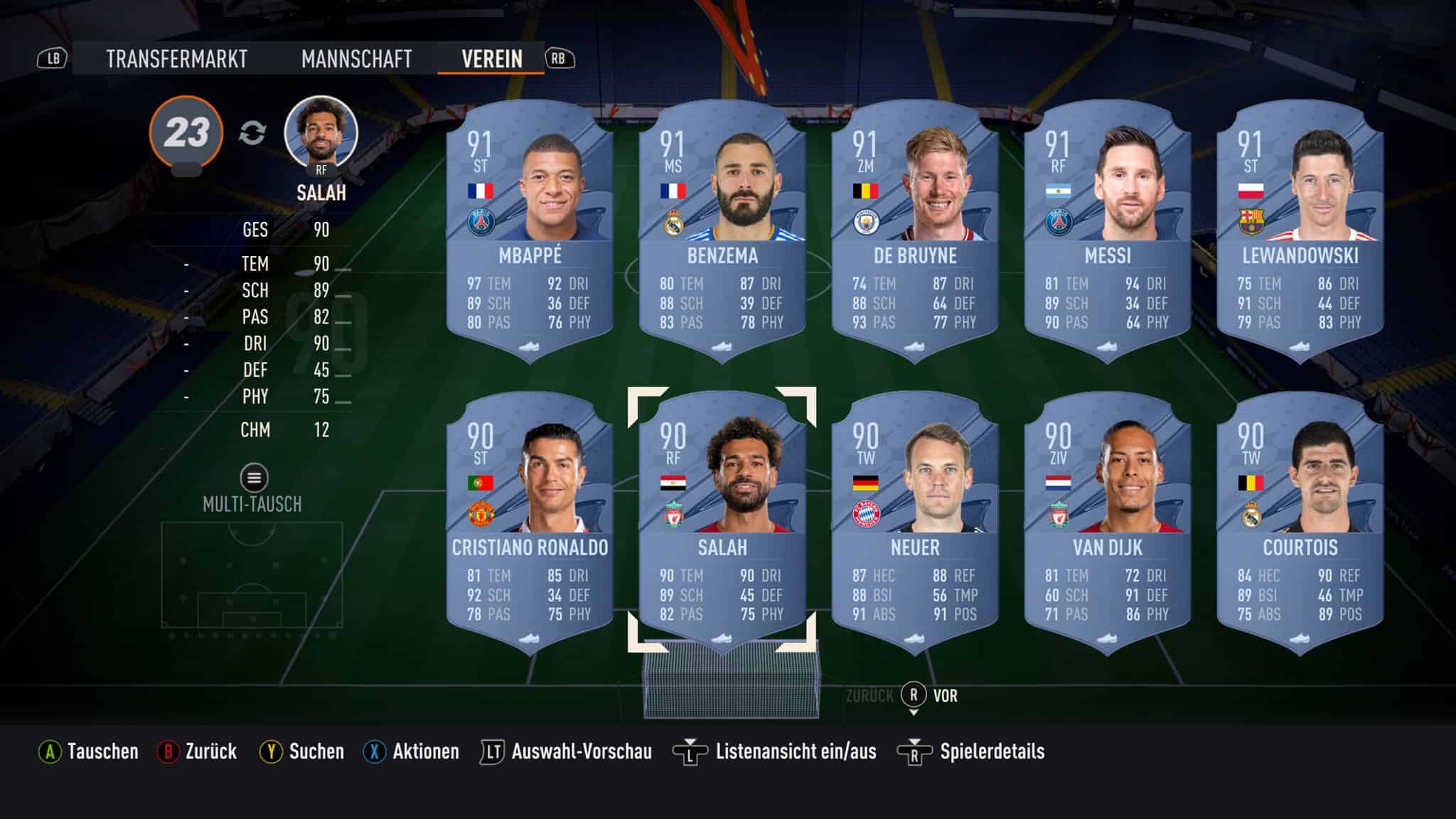 FIFA 23 Ratings: Top 40 Overall and Stats Leaked with Messi, Mbappé ...