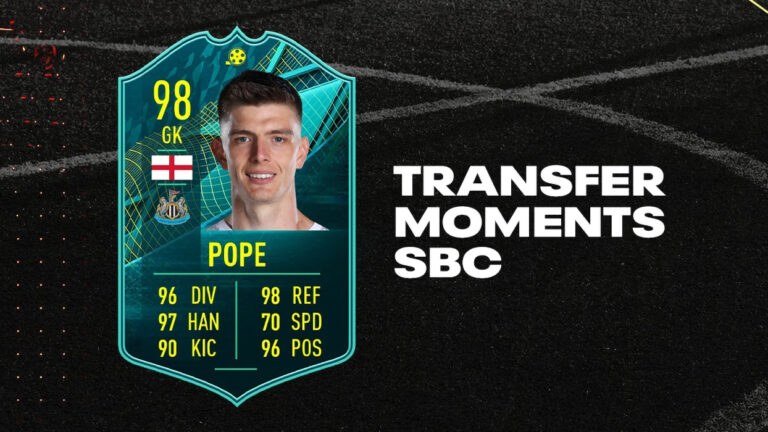 FIFA 22 SBC Nick Pope Moments Transfer Pre Season - Cheapest Solutions ...