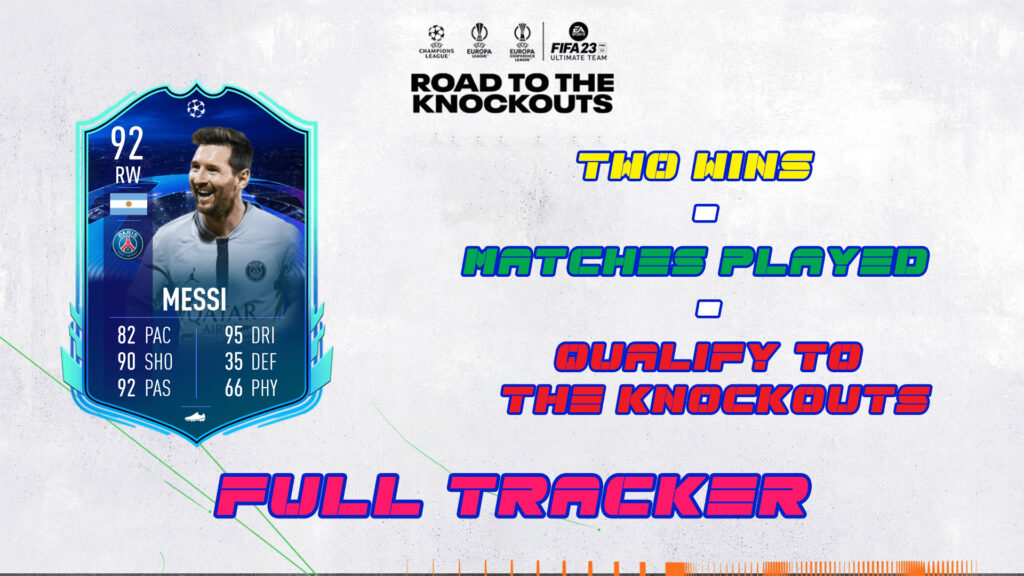 FIFA 23 RTTK Tracker Progress 2 Wins: Road To The Knockouts Players ...