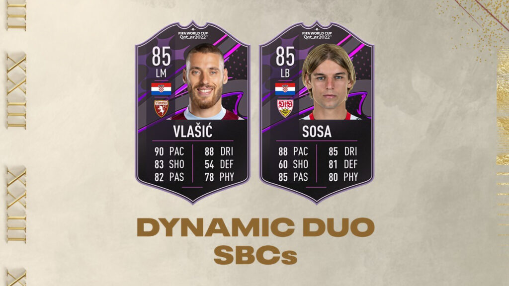 FIFA 23 SBC Vlasic & Sosa Dynamic Duos: Cheapest Solutions and Review ...