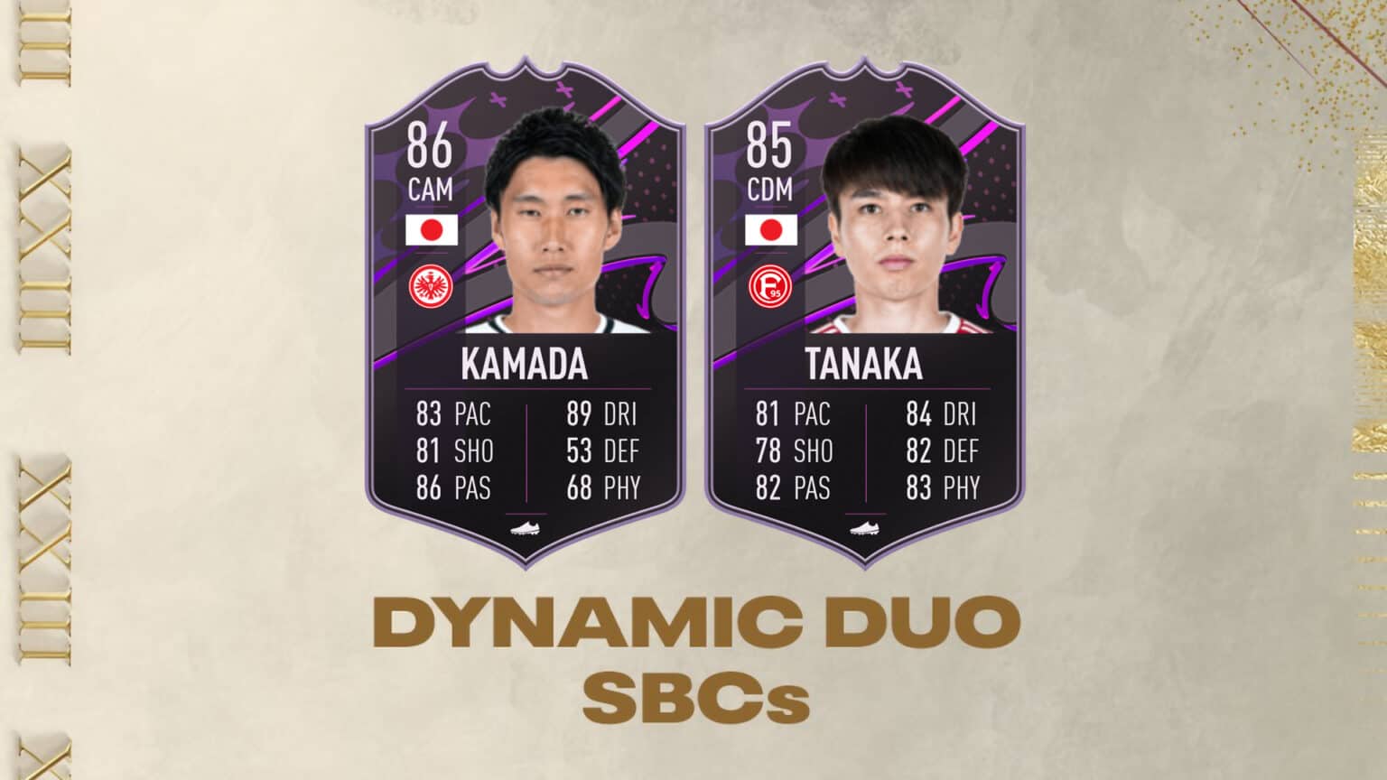 FIFA 23 SBC Kamada and Tanaka Dynamic Duos: Cheapest Solutions ...