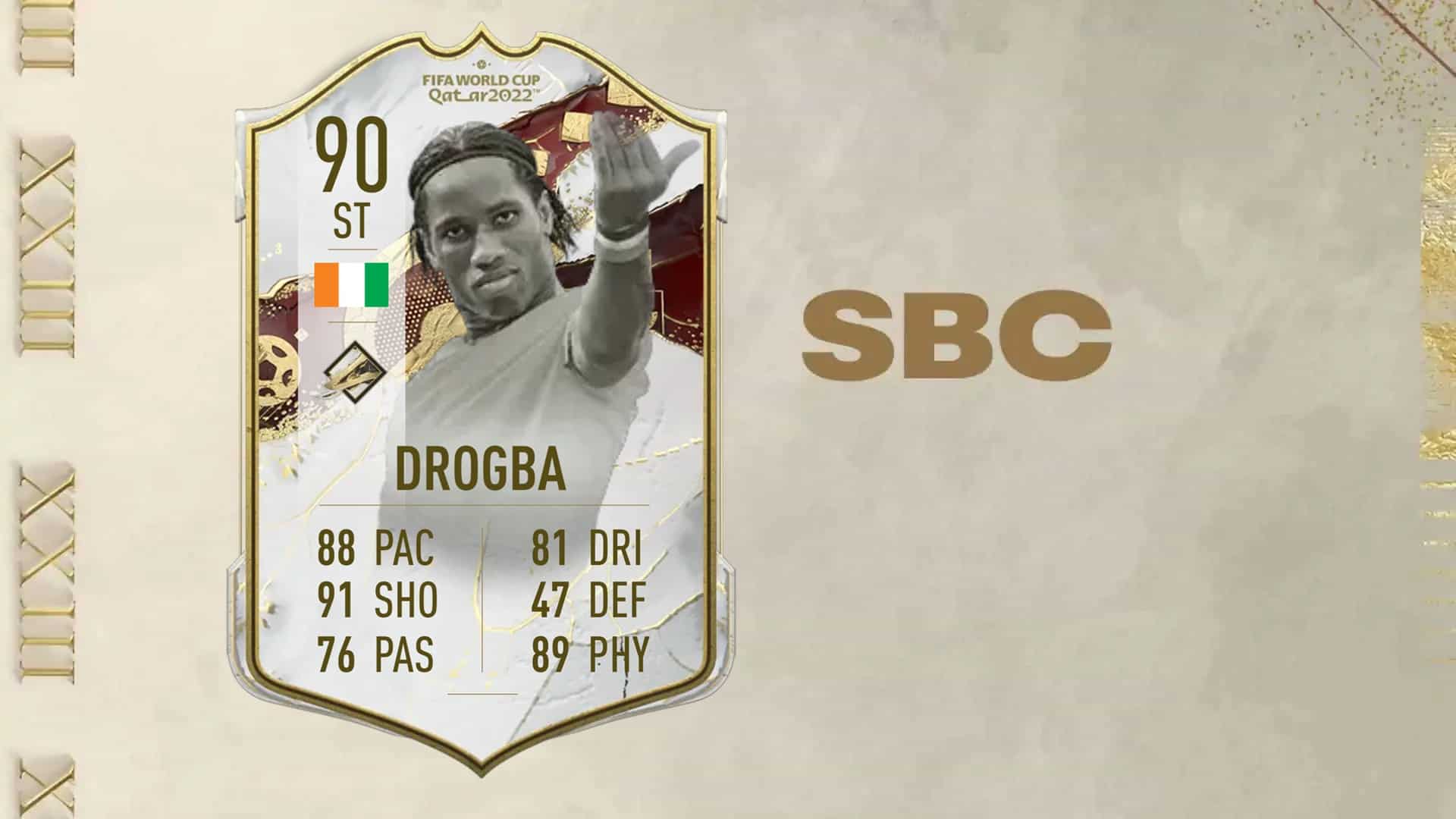 FIFA 23 SBC Didier Drogba World Cup Icon: Cheapest Solutions ...