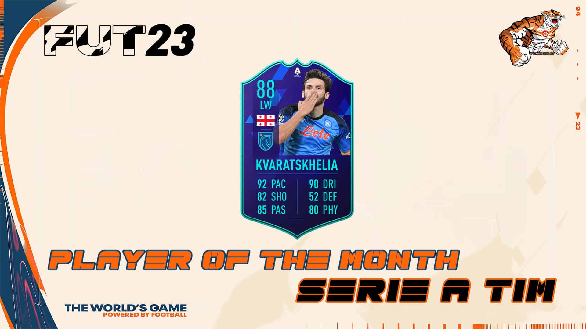 FIFA 23 SBC Khvicha Kvaratskhelia POTM Serie A March Back to Back ...