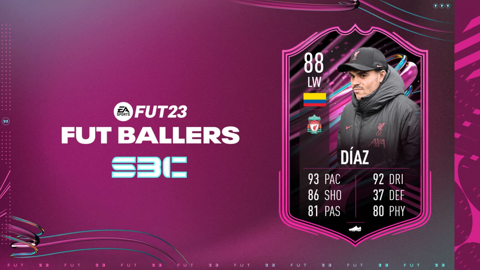 FIFA 23 SBC Luis Diaz FUT Ballers with Play To Style Objectives ...