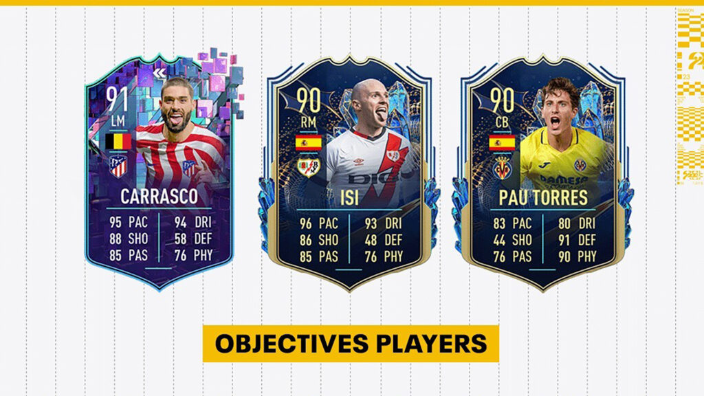 FIFA 23 Yannick Carrasco Flashback TOTS Objectives [XP ...