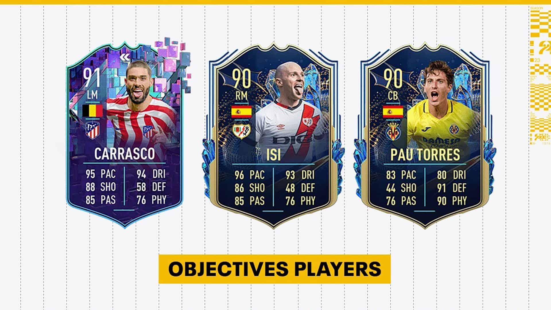 FIFA 23 Yannick Carrasco Flashback TOTS Objectives [XP ...