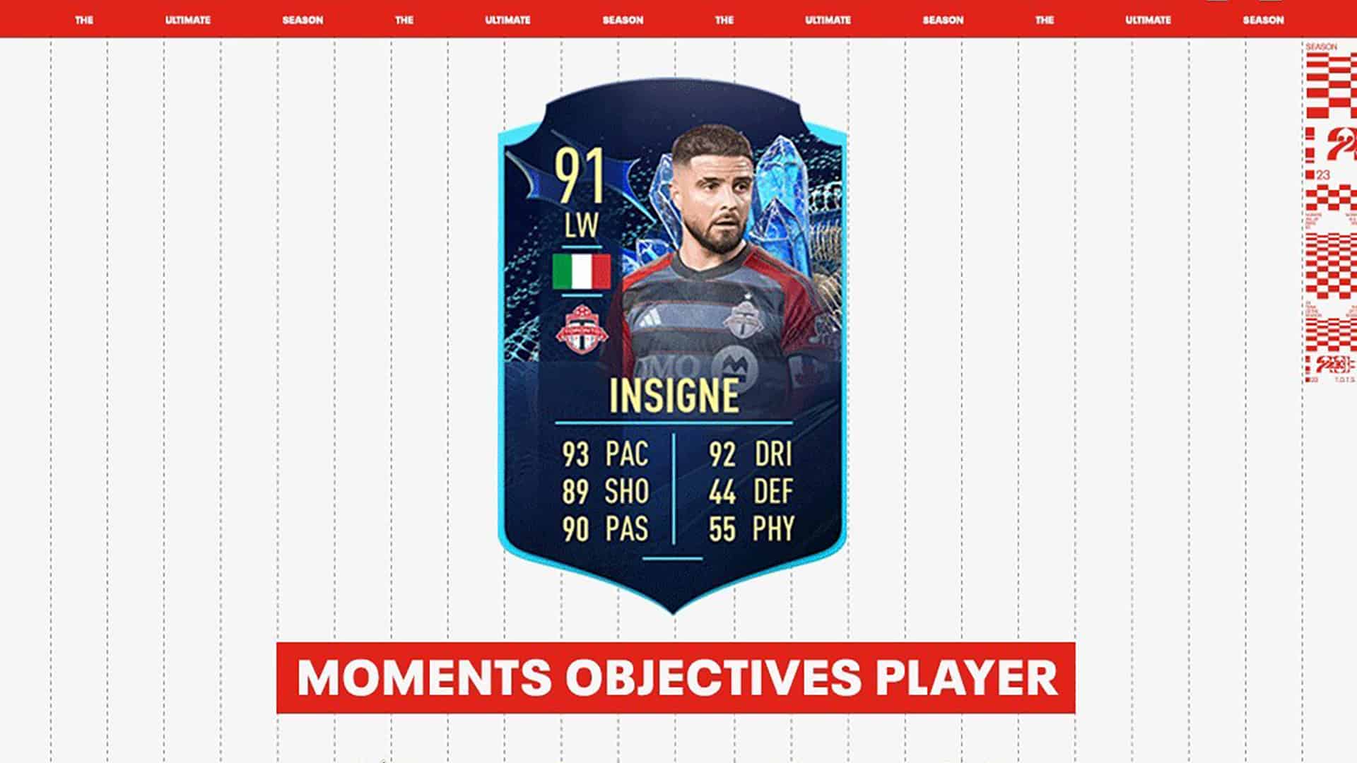 FIFA 23 Lorenzo Insigne TOTS Moments MLS Objectives - FifaUltimateTeam ...