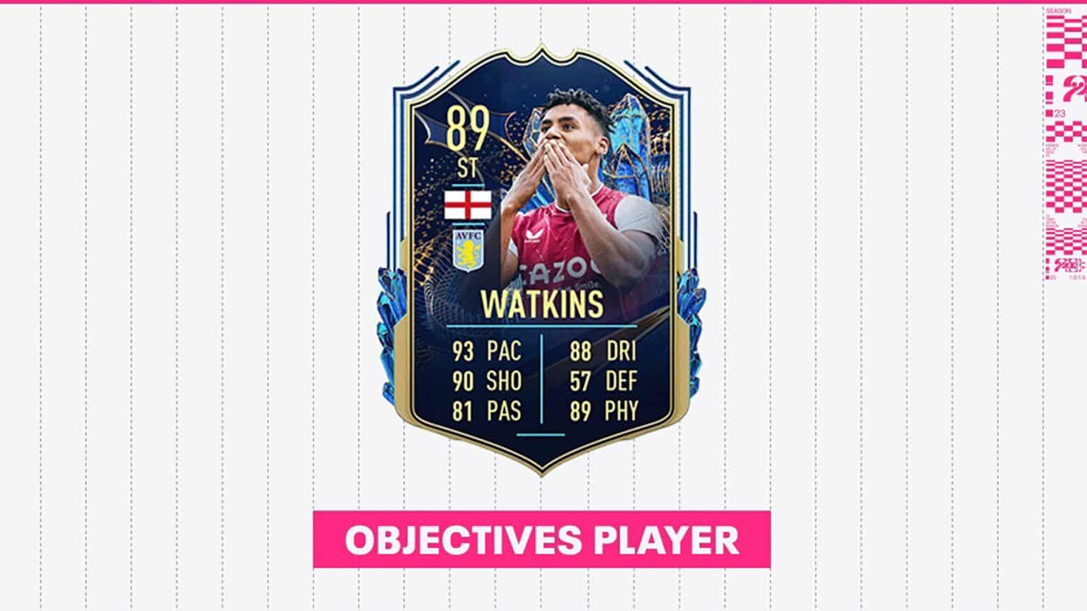 FIFA 23 Ollie Watkins TOTS Premier League Objectives – Best Team to ...