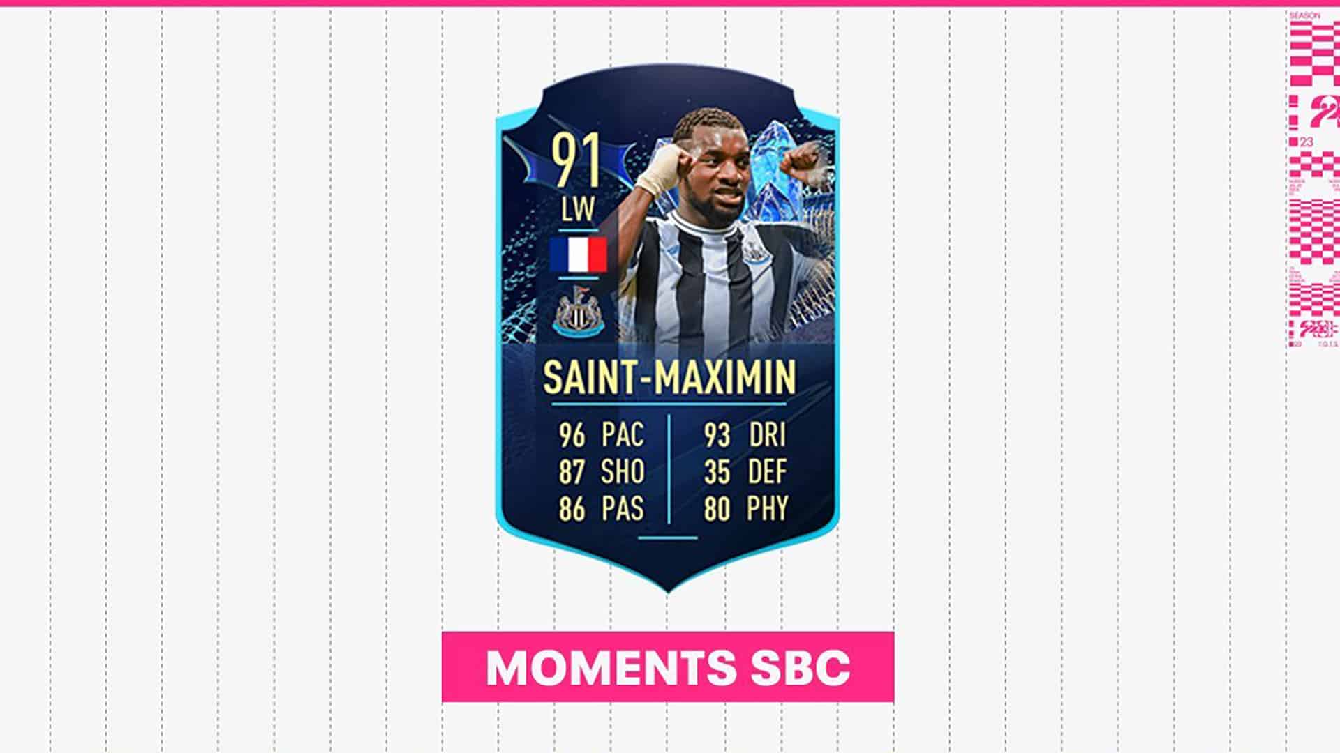 Fifa 23 Sbc Allan Saint Maximin Tots Moments Cheapest Solutions And