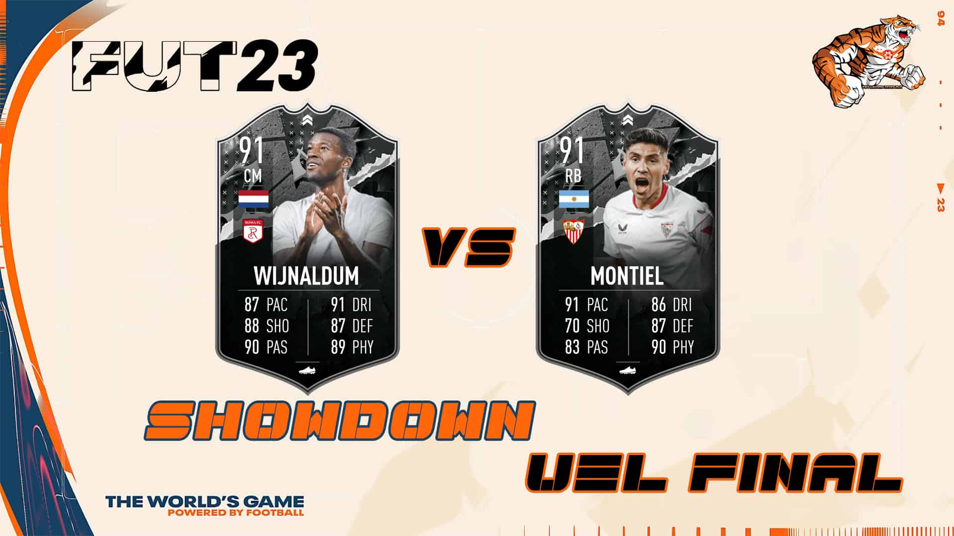 FIFA 23 SBC Wijnaldum and Montiel Showdown UEL Europa League Final ...
