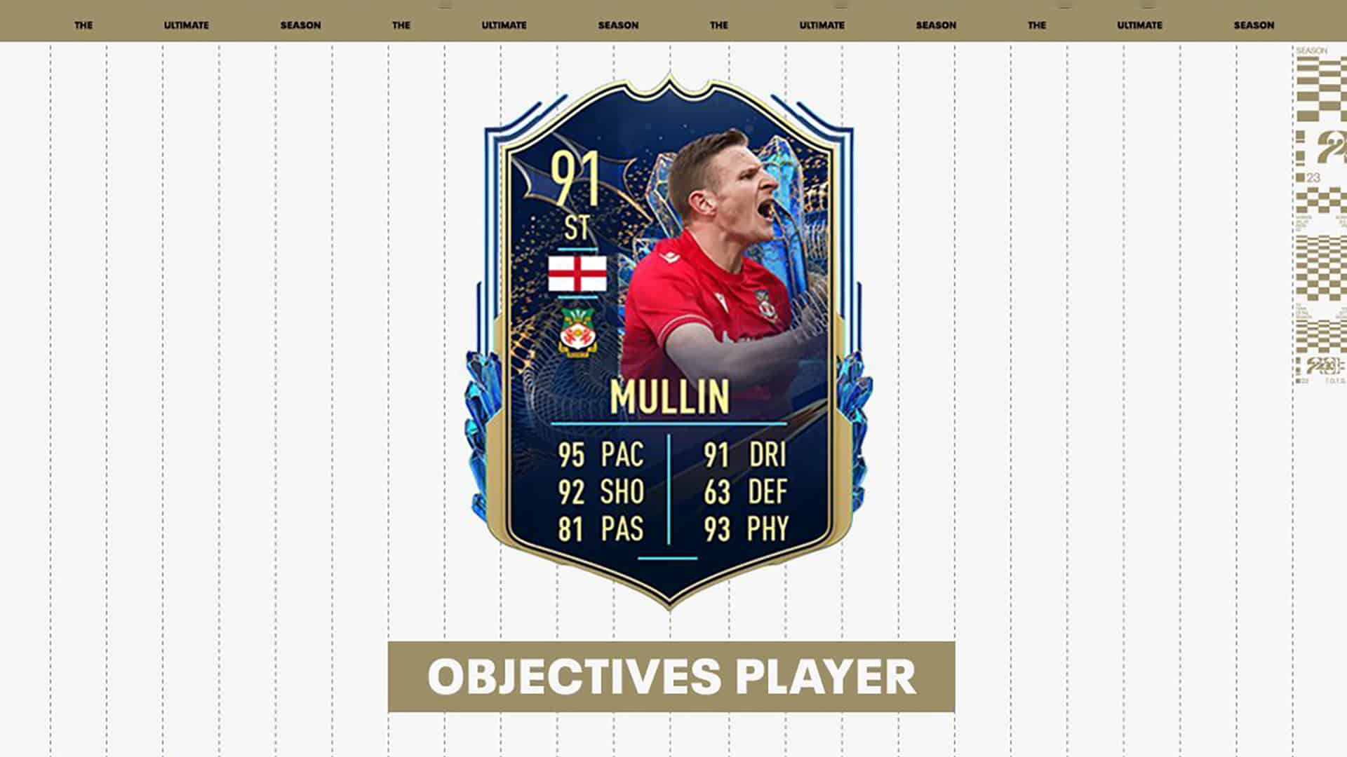 FIFA 23 Paul Mullin TOTS ROW Objectives Team Of The Season ...
