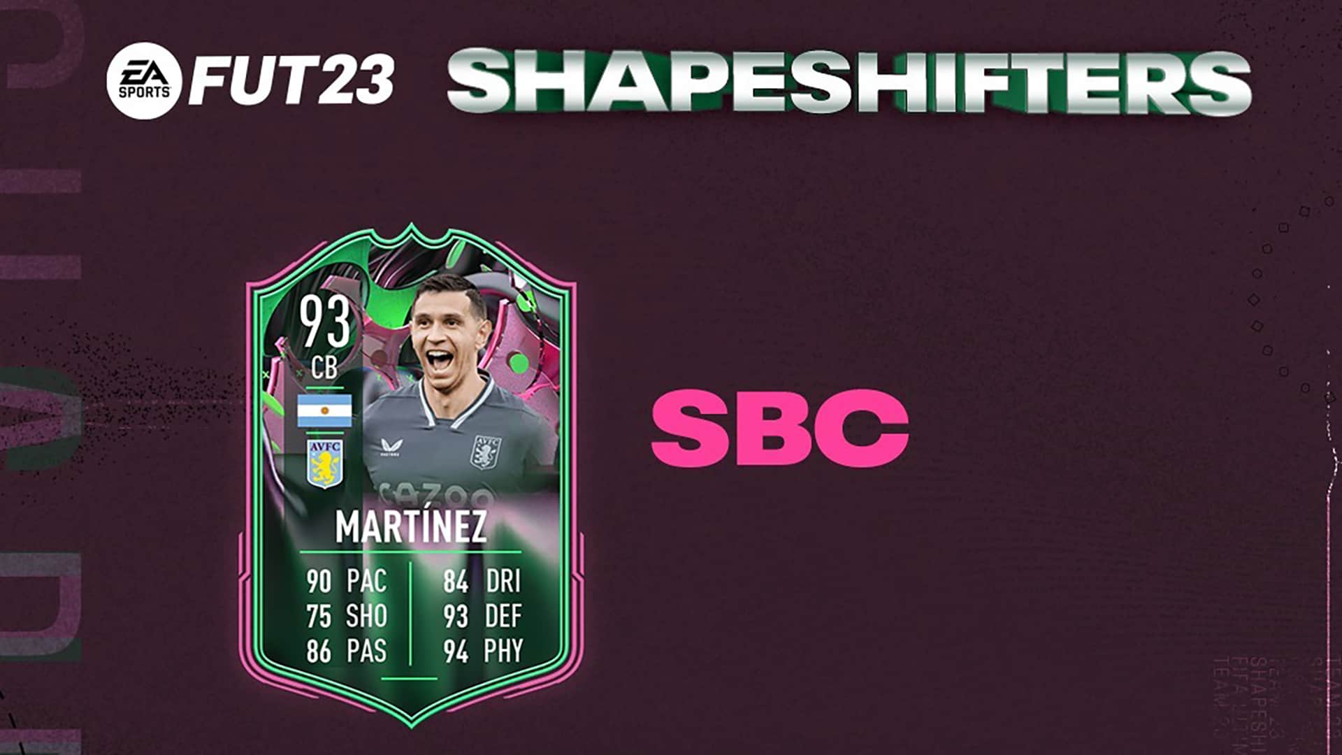FIFA 23 SBC Emiliano Martinez Shapeshifters: Cheapest Solution ...