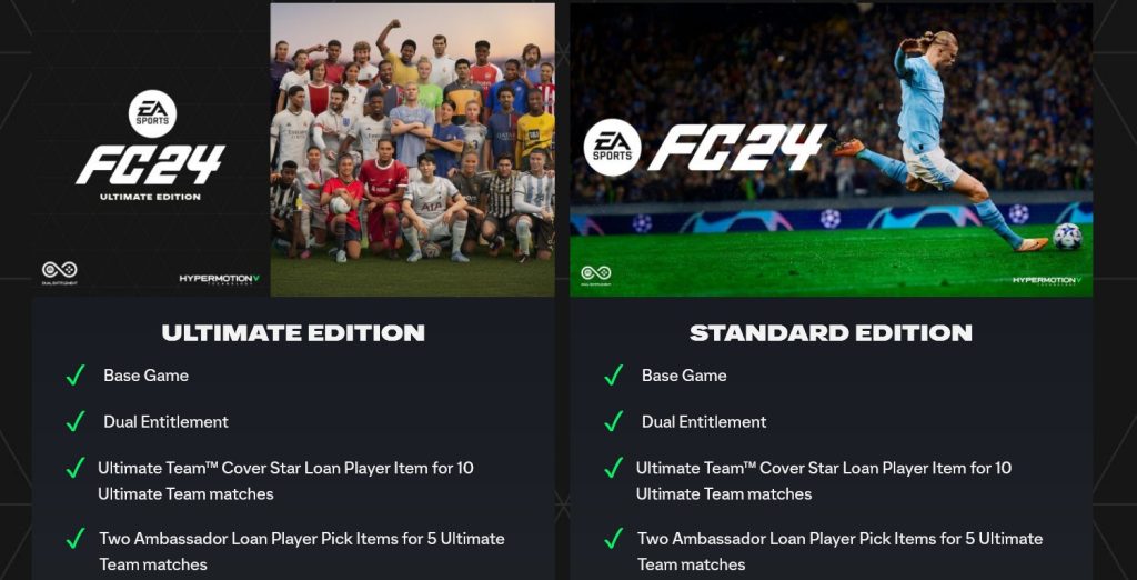 Ea Sports Fc 24 Dual Entitlement On Standard And Ultimate Edition