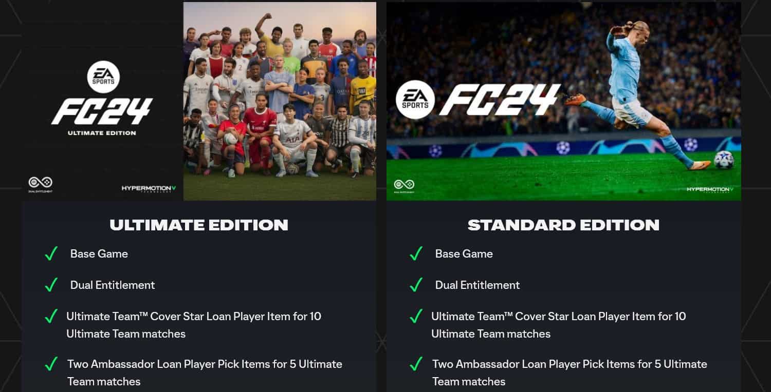 EA SPORTS FC 24 Dual Entitlement on Standard and Ultimate Edition - FifaUltimateTeam.it - UK