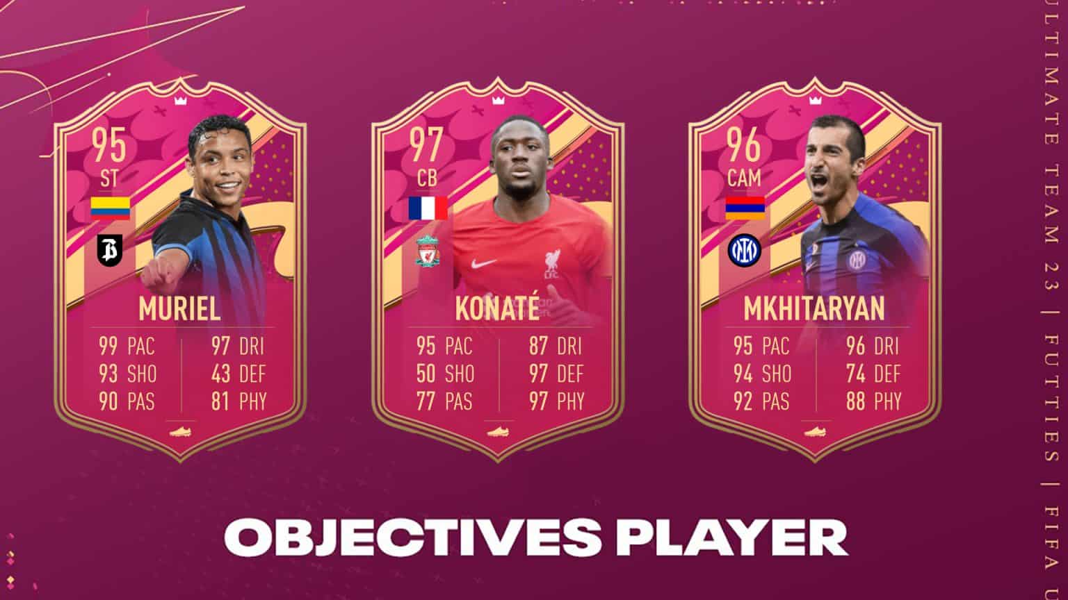 FIFA 23 FUTTIES Monthly Champions Bonus Objectives: Konate, Muriel and ...