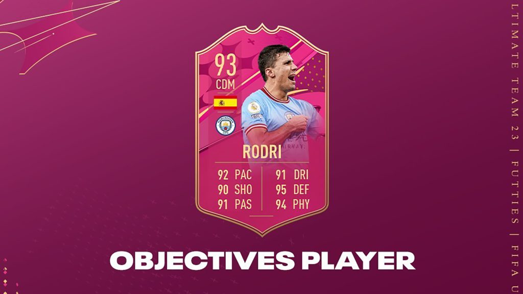 FIFA 23 Rodri FUTTIES Objectives | FifaUltimateTeam.it - UK