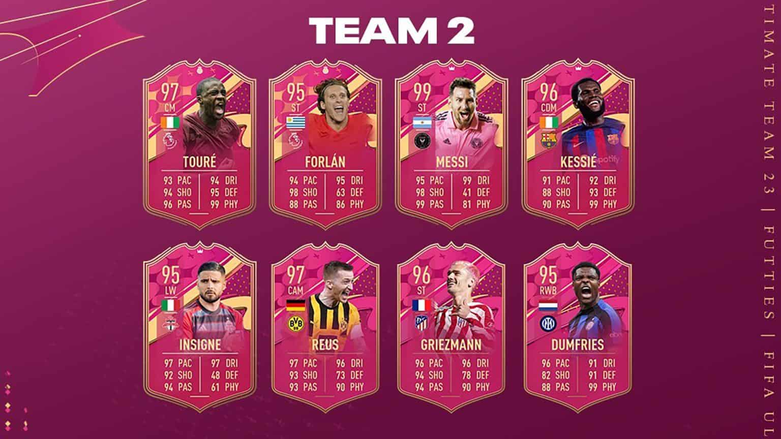 FIFA 23 FUTTIES Heroes Team 2 Release with Messi, Touré and Forlan in ...