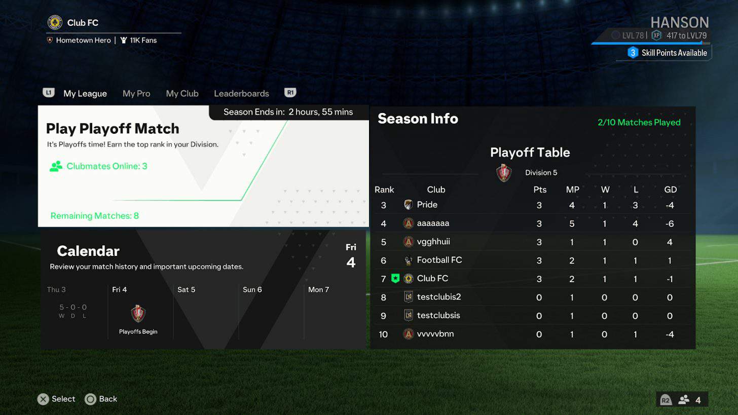 EA FC 24 Clubs Deep Dive: How League, Playoffs, Fans and Reputation ...