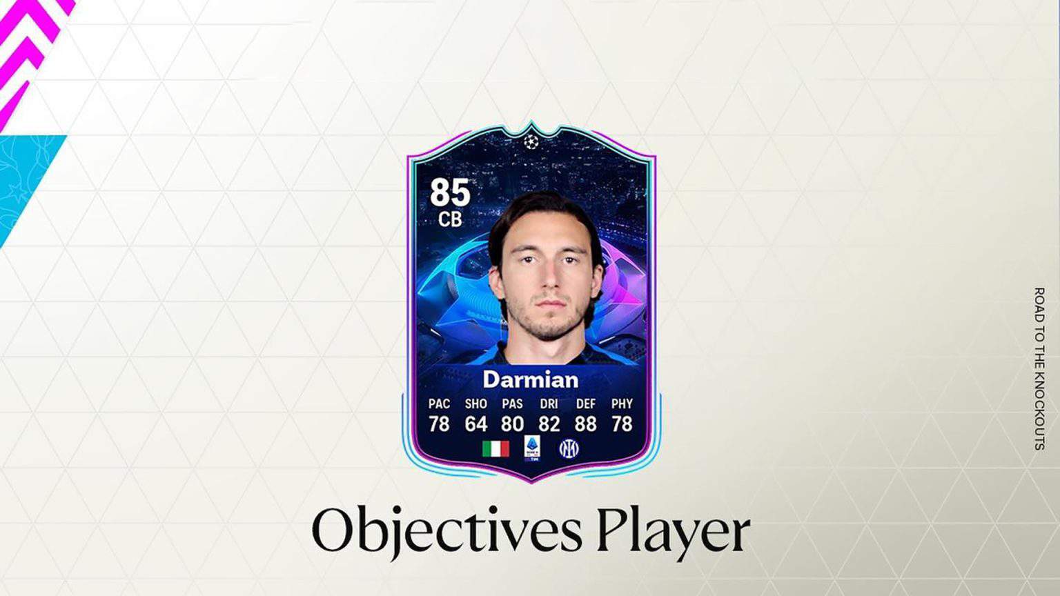 EA FC 24 Matteo Darmian RTTK Objectives - UCL Road To The Knockouts ...