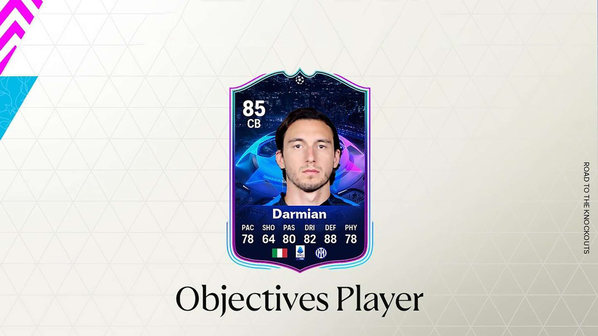 EA FC 24 Matteo Darmian RTTK Objectives - UCL Road To The Knockouts ...