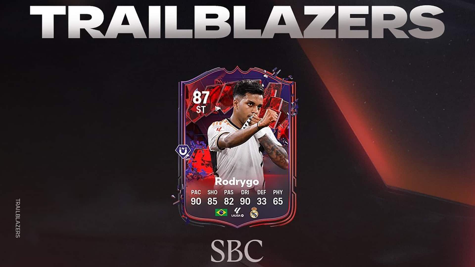 EA FC 24 Rodrygo Trailblazers SBC Cheapest Solutions and Review ...