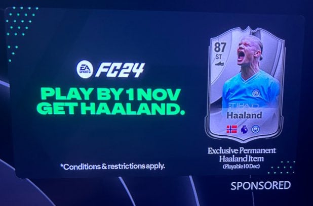 EA FC 24 How to Get a Special Haaland Card by Playing Before November ...