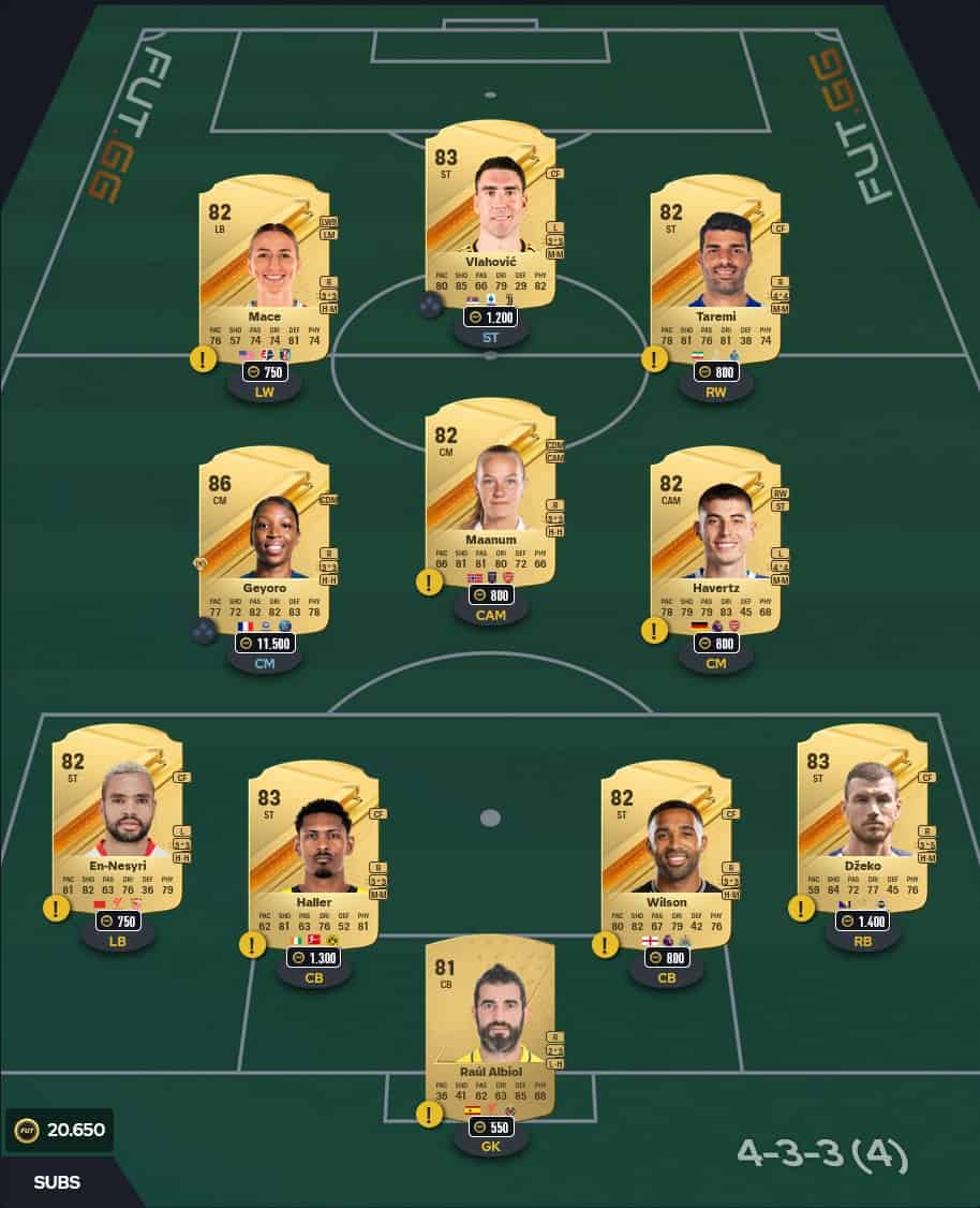 EA FC 24 SBC 87+ Mixed Campaign Player Pick Top Rewards List And Cheapest Solutions ...