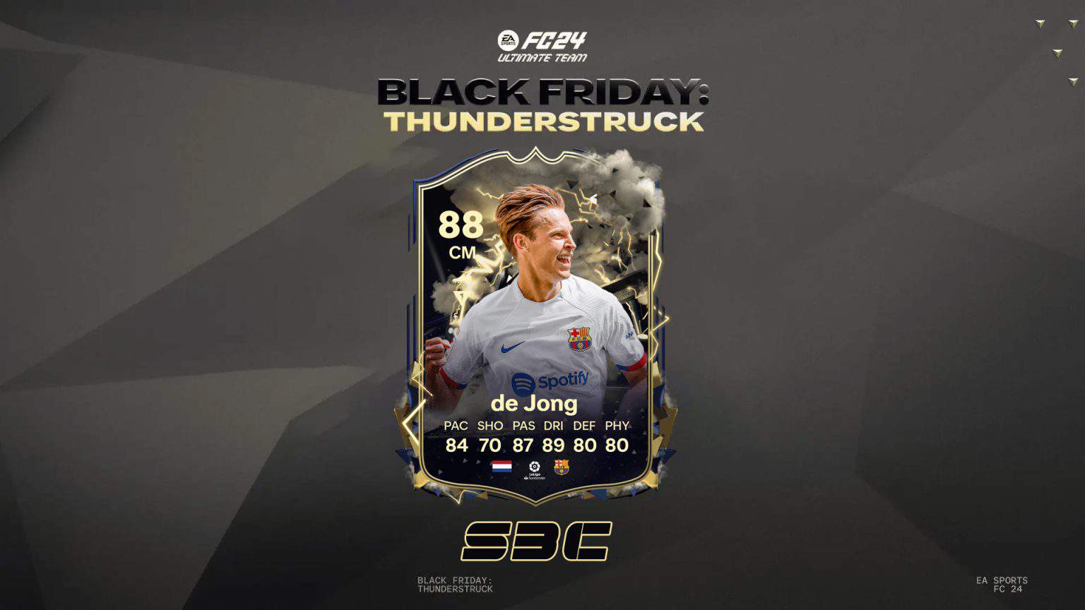 EA FC 24 SBC Frenkie De Jong Thunderstruck Cheapest Solutions and ...